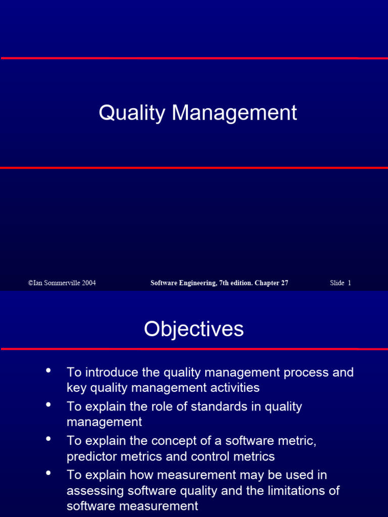 Quality Management | PDF | Quality Management | Software Quality