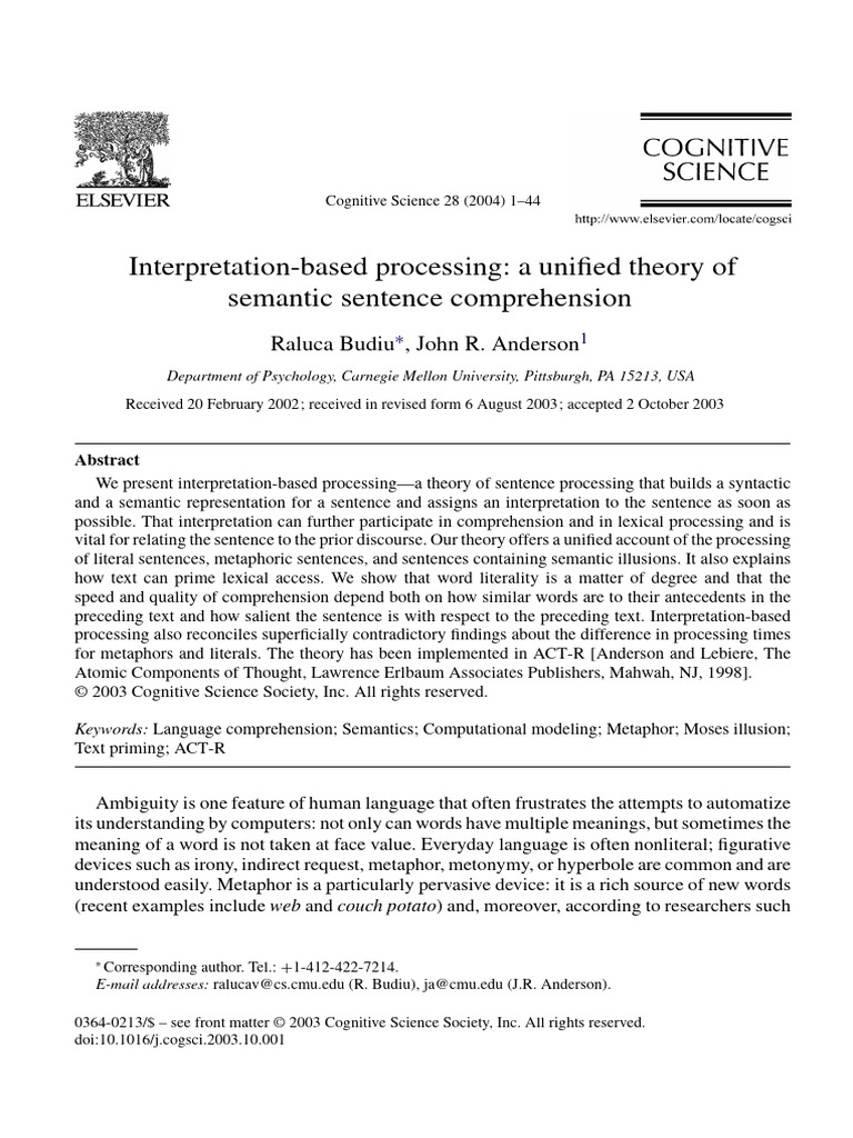 2004 - Budiu - Interpretation-Based Processing - A Unified Theory of Semantic Sentence ...