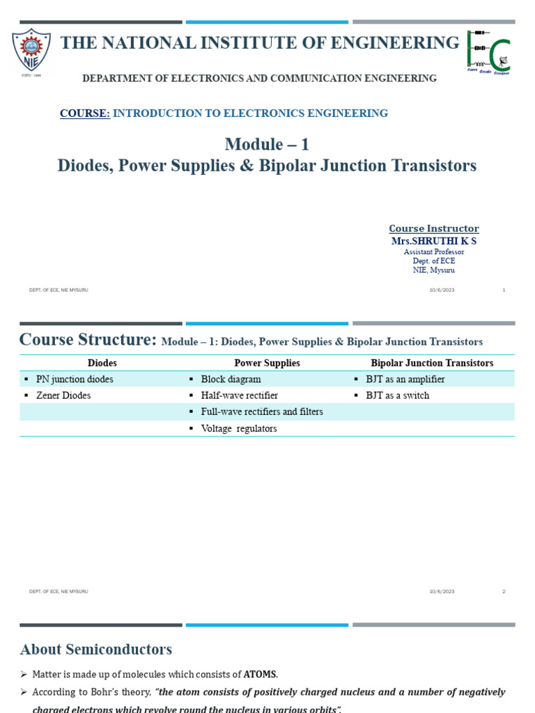 3 Module 1 PDF | PDF | P–N Junction | Rectifier