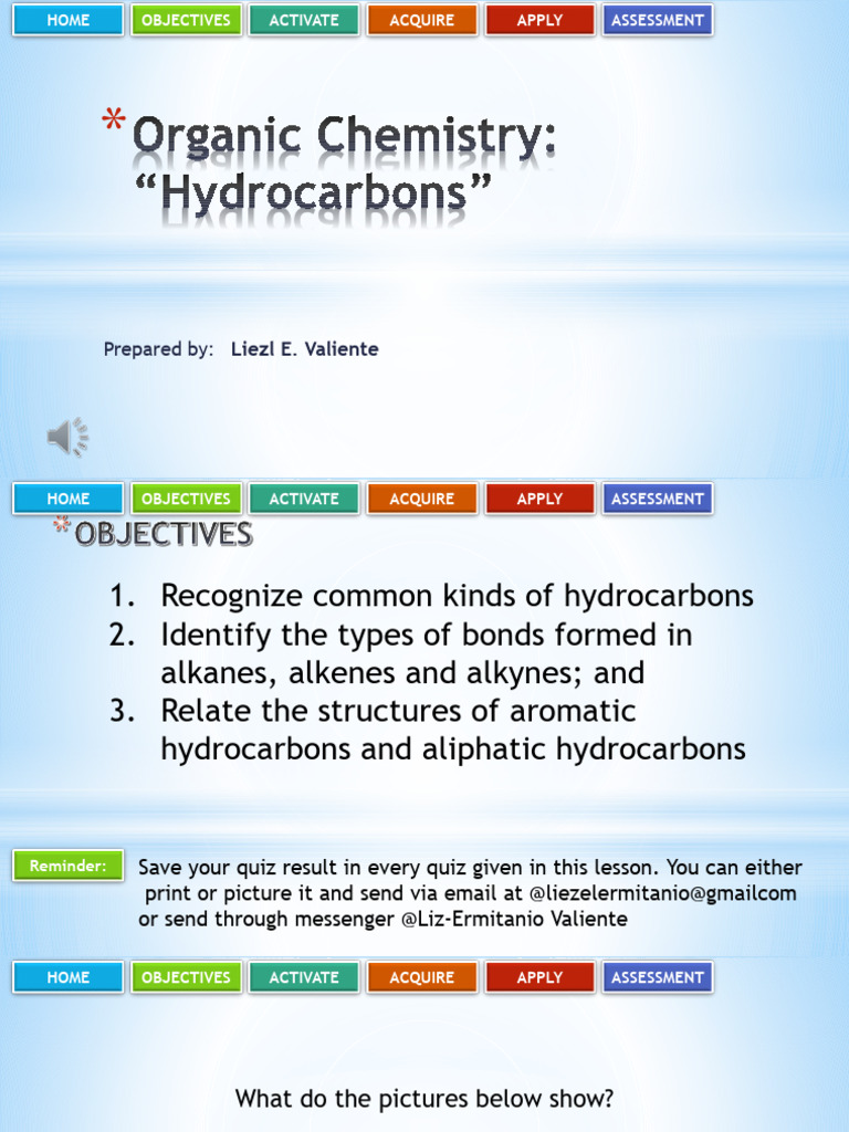 Organic-Chem Hydrocarbons | PDF | Hydrocarbons | Alkene