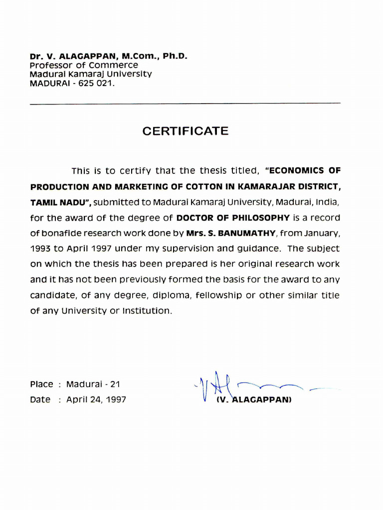 02 - Preliminary Pages | PDF | Doctor Of Philosophy | Cotton