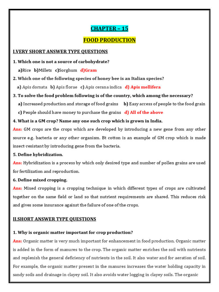 CH 13 Improvement in Food Resources | PDF | Agriculture | Honey Bee