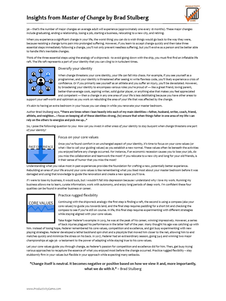 Master of Change | PDF | Psychology | Cognition