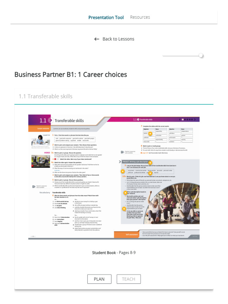 1 Career Choices - Business Partner B1 - Presentation Tool - Pearson ...
