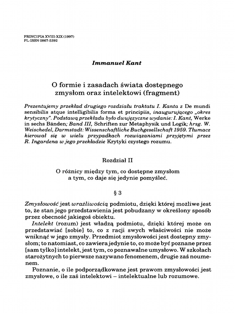 Principia 18-19 Kant | PDF