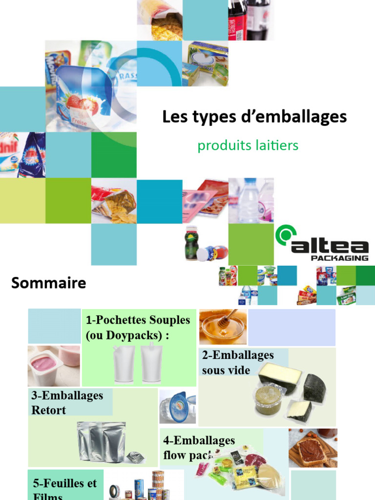 Types D'emballages | PDF | Encre | Recyclage