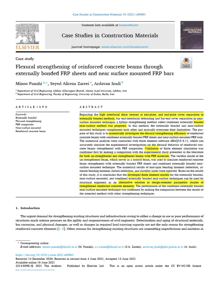 2021_Panahi_Flexural Strengthening of RC Beams Trough EB FRP and NSM ...