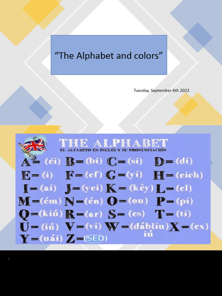 Alphabet and Colors | PDF