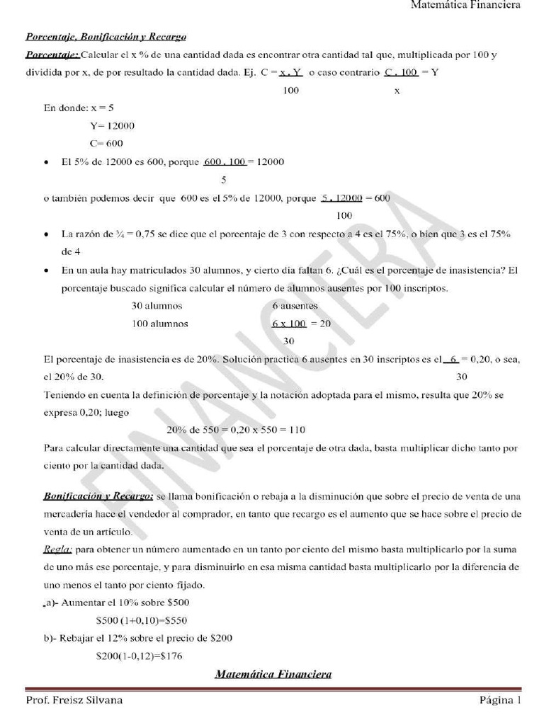 Matemática Financiera | PDF