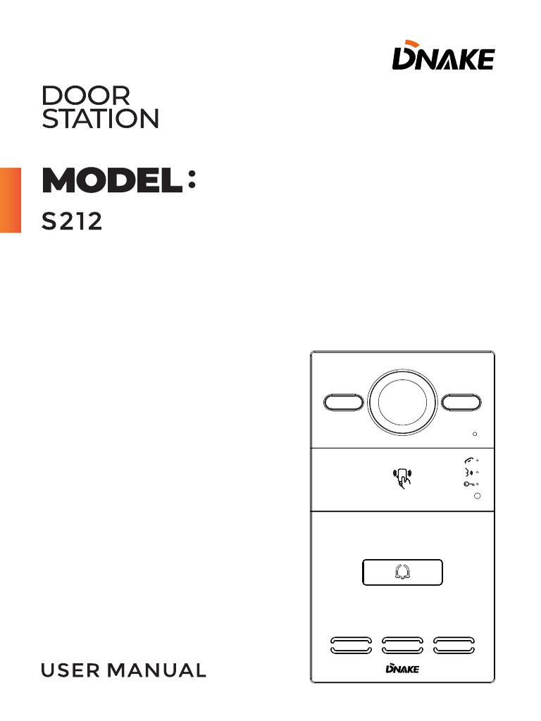 DNAKE Door Station S212 User Manual - V1.1 | PDF