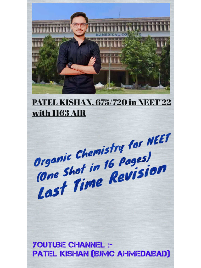Organic Chemistry LTR (Patel Kishan - BJMC AHMEDABAD) | PDF