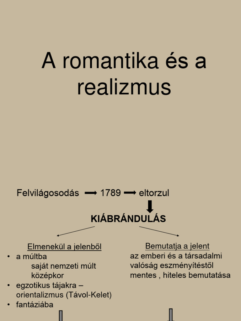 Romantika, Realizmus | PDF