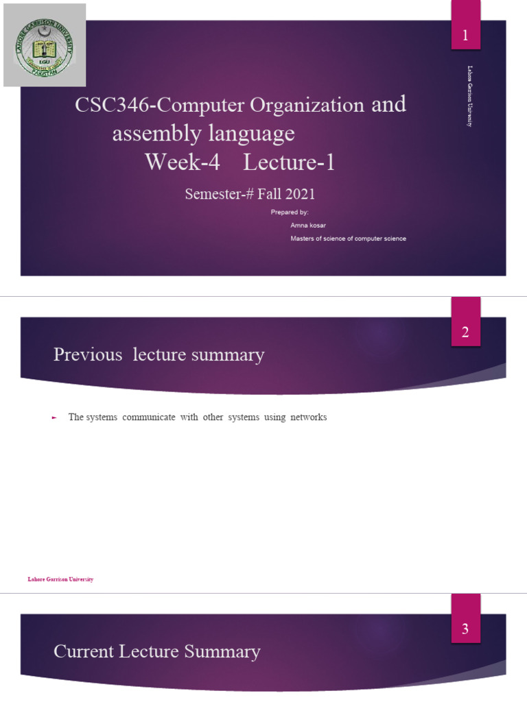 Week 4 Lec 1 | PDF | Integer (Computer Science) | Bit