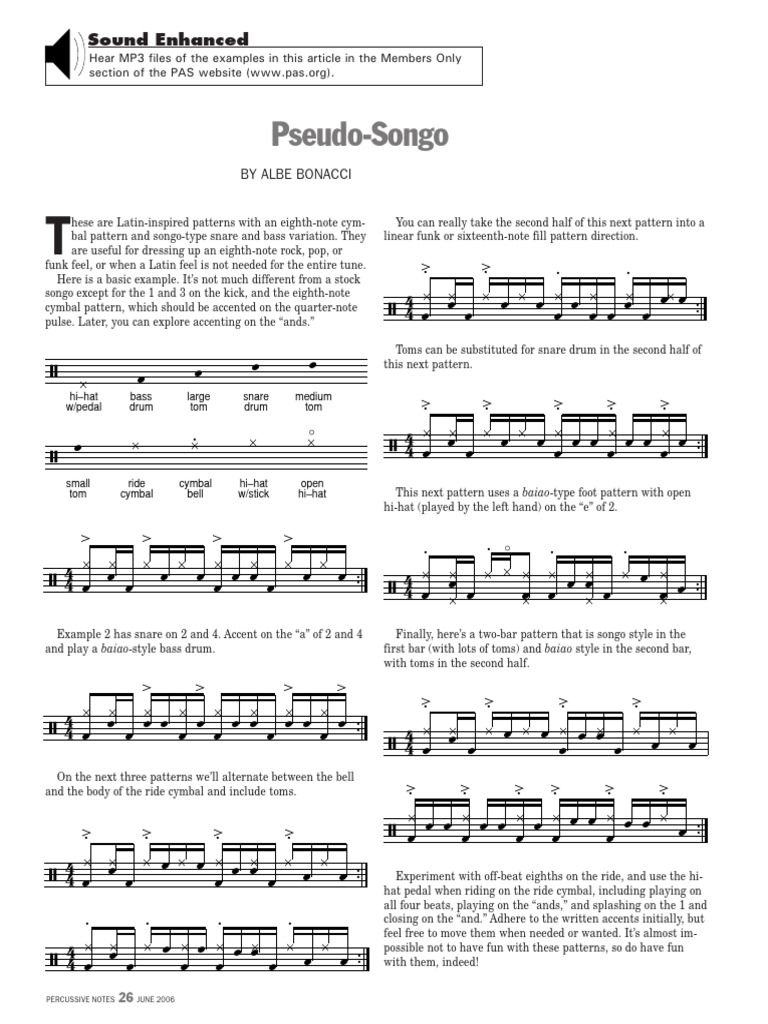 Pseudo Songo | PDF | Rhythm And Meter | Popular Music