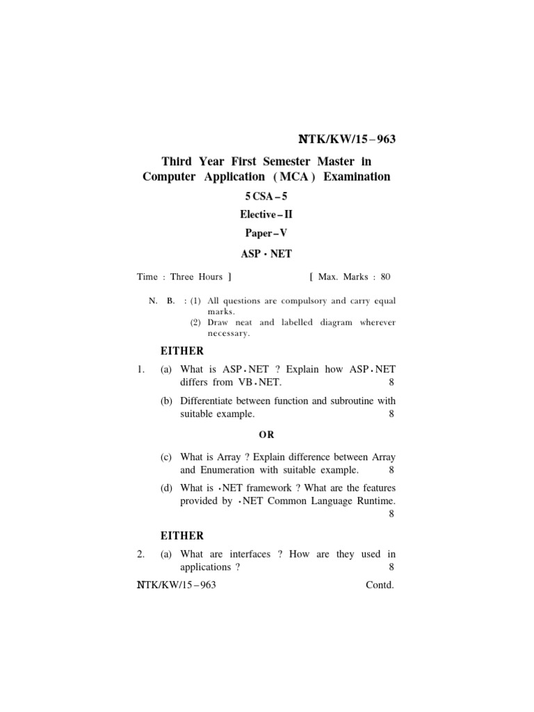 Asp Winter 15 | PDF | Active Server Pages | Internet Information Services