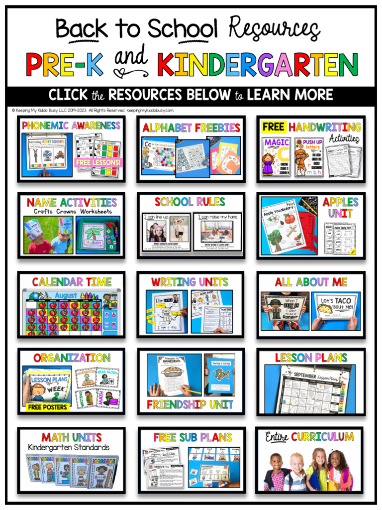 Resources And: Back To School | PDF | Early Childhood Education | Schools