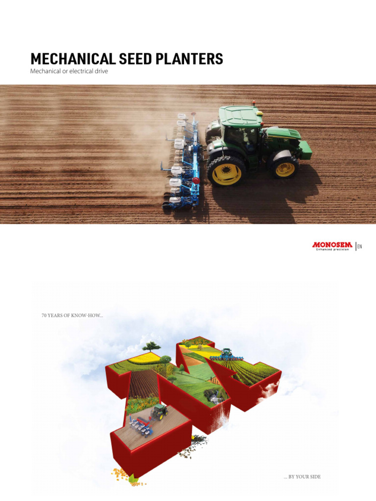 2107 Brochure Mechanical Planters Monosem | PDF | Sowing | Reliability ...