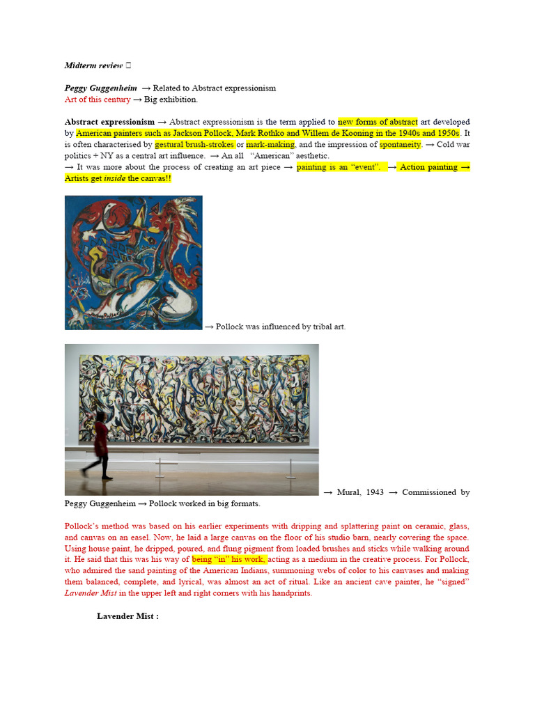 Art History - Midterm | PDF | Modern Art | Art Movements
