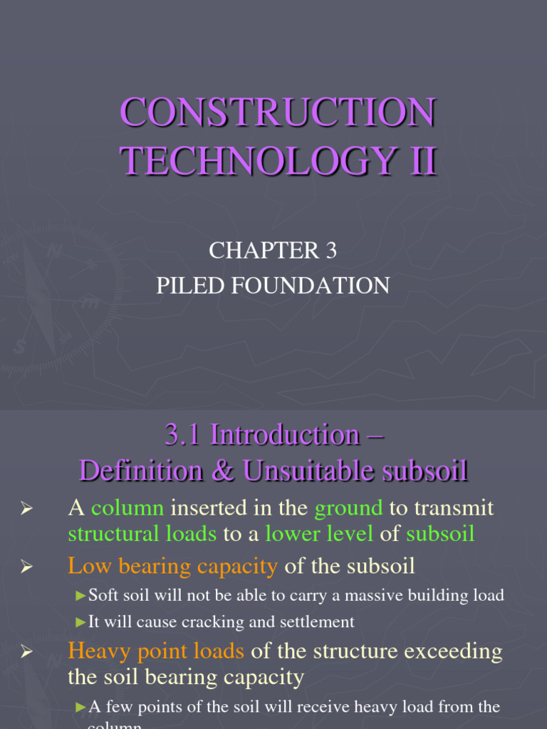 CHAPTER 3 Part 1 | PDF | Deep Foundation | Concrete