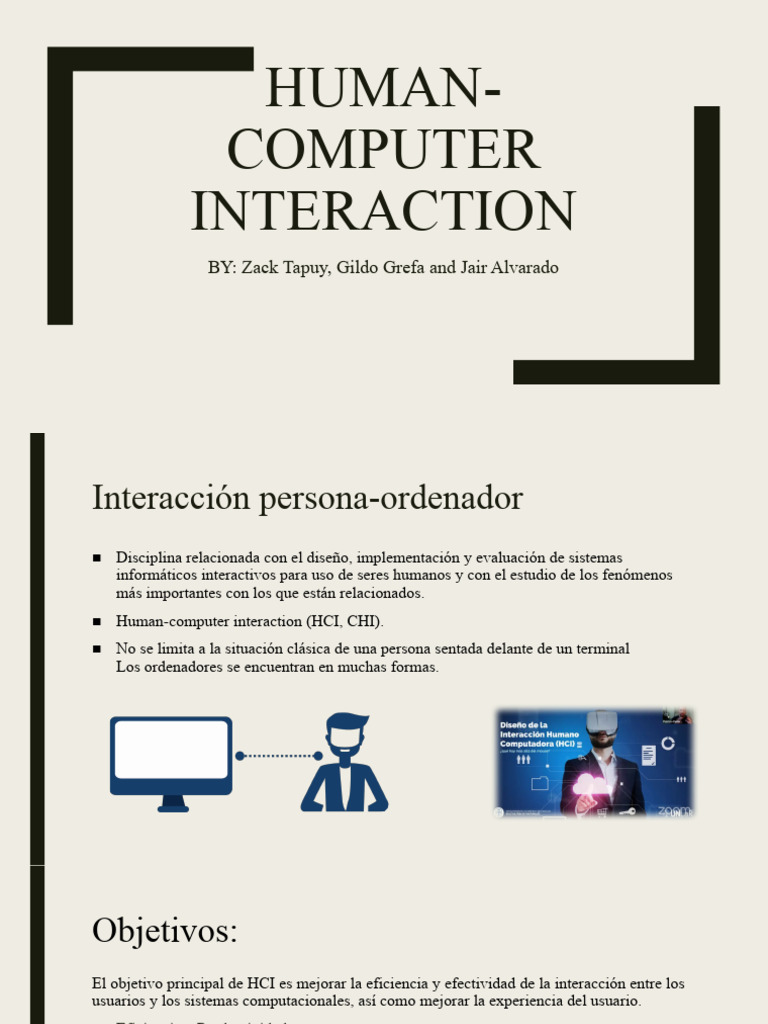 Human Computer Interaction | PDF | La interacción persona-ordenador ...