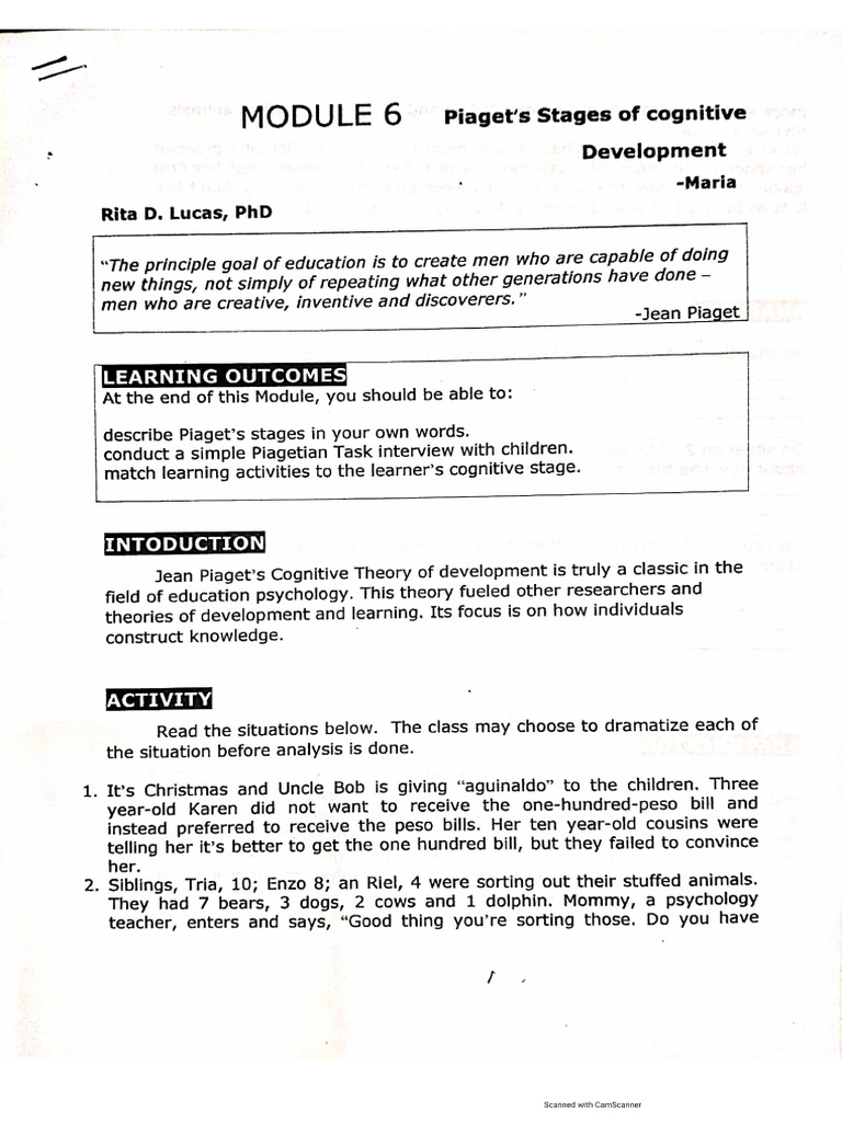 Prof - Ed. 1 Module 6 | PDF