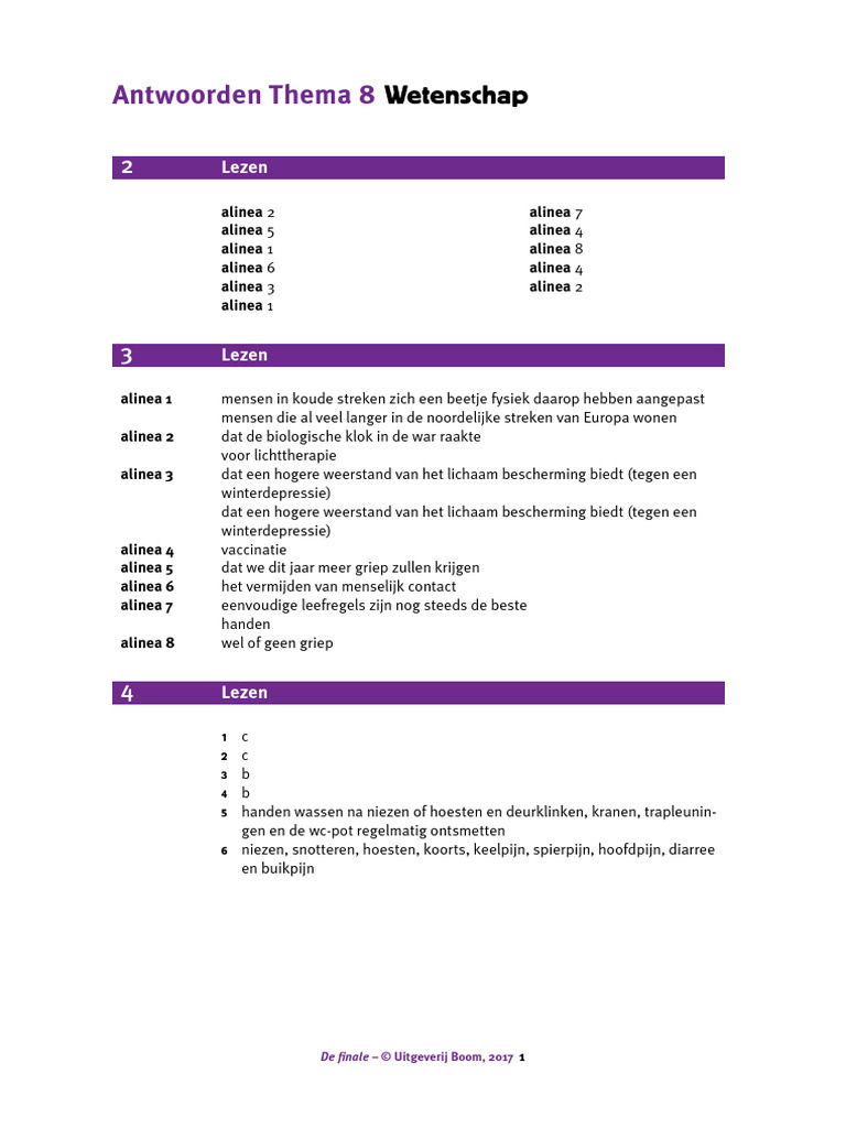 Finale - Antw 8 2017 | PDF