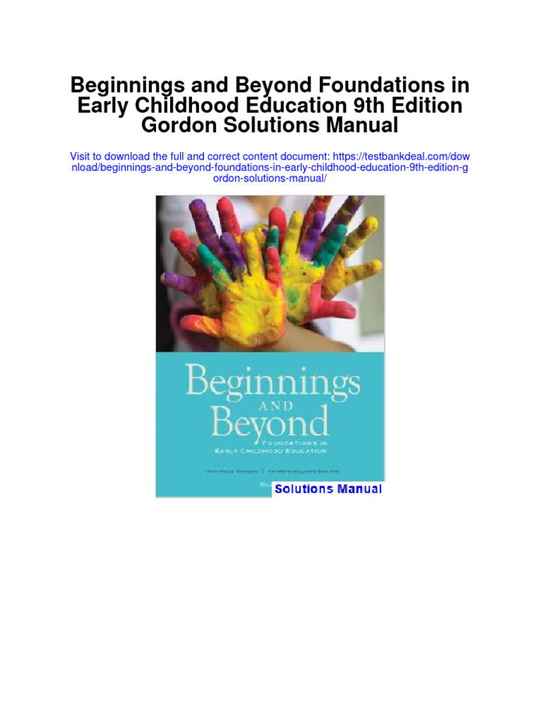 Instant Download Beginnings and Beyond Foundations in Early Childhood ...