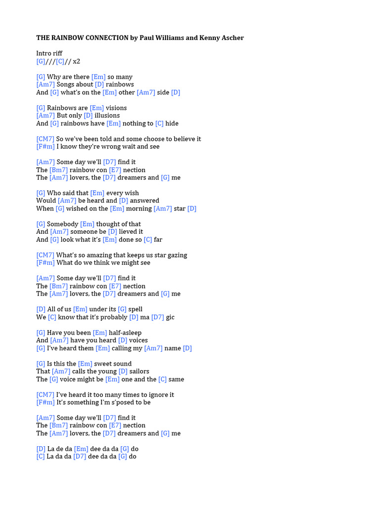 The Rainbow Connection | PDF