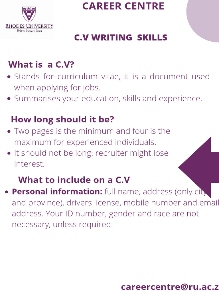 CV Writing Skills | PDF | Experience | Recruitment