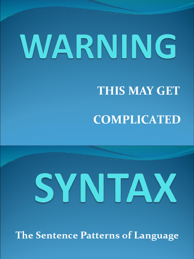 Review Syntax | PDF | Syntax | Phrase