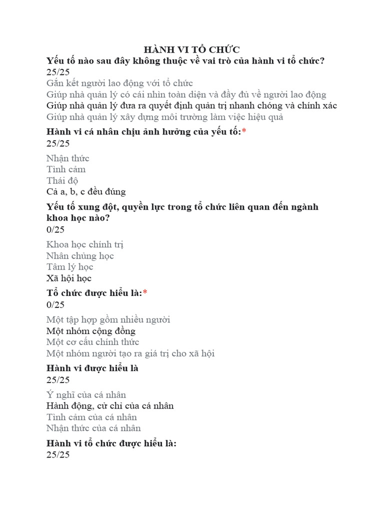 Hành Vi T CH C1 | PDF