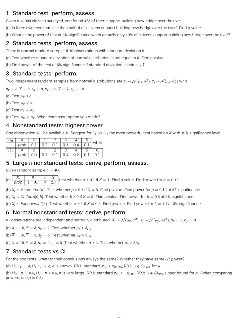 2023_stat_Hyp_2 | PDF | P Value | Standard Deviation