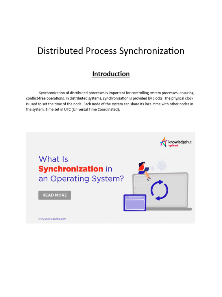 Distributed Process Synchronization | PDF | Computer Network | Distributed Computing