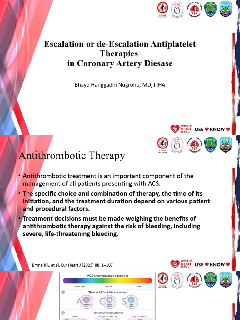 Escalation or De-Escalation Antiplatelet | PDF | Aspirin | Health Care