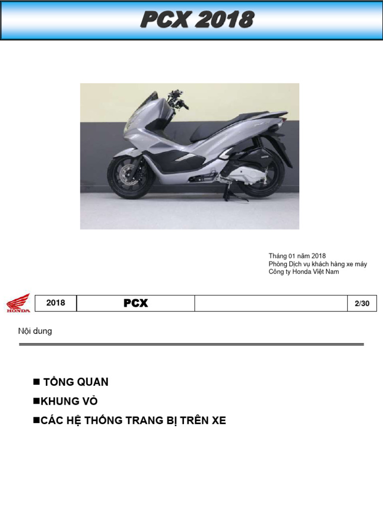 PCX 2018 | PDF