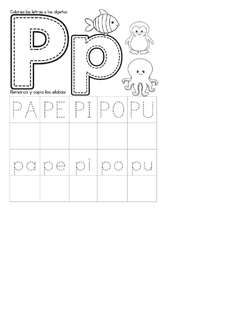 Silabas Pa Pe Pi Po Pu | PDF