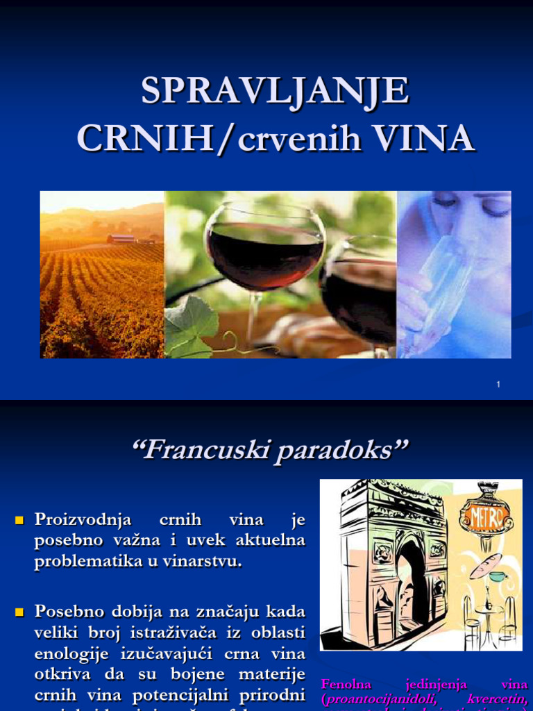 Spravljanje Crvenih Vina | PDF
