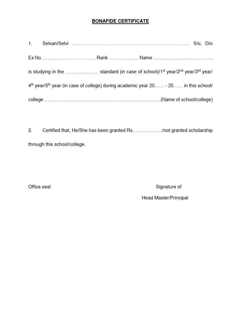 Bonafide - Format | PDF