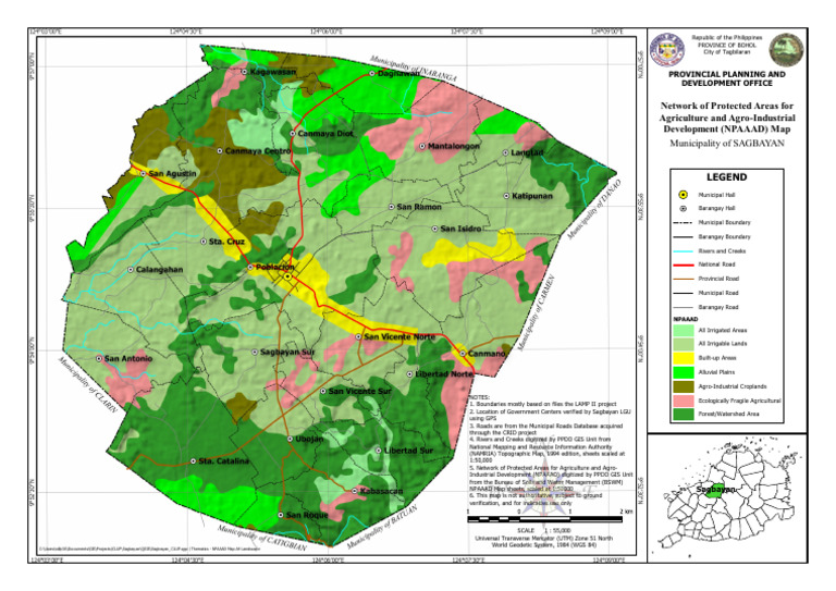 Thematics - NPAAAD Map A4 Landscape | PDF | Map | Geographic ...