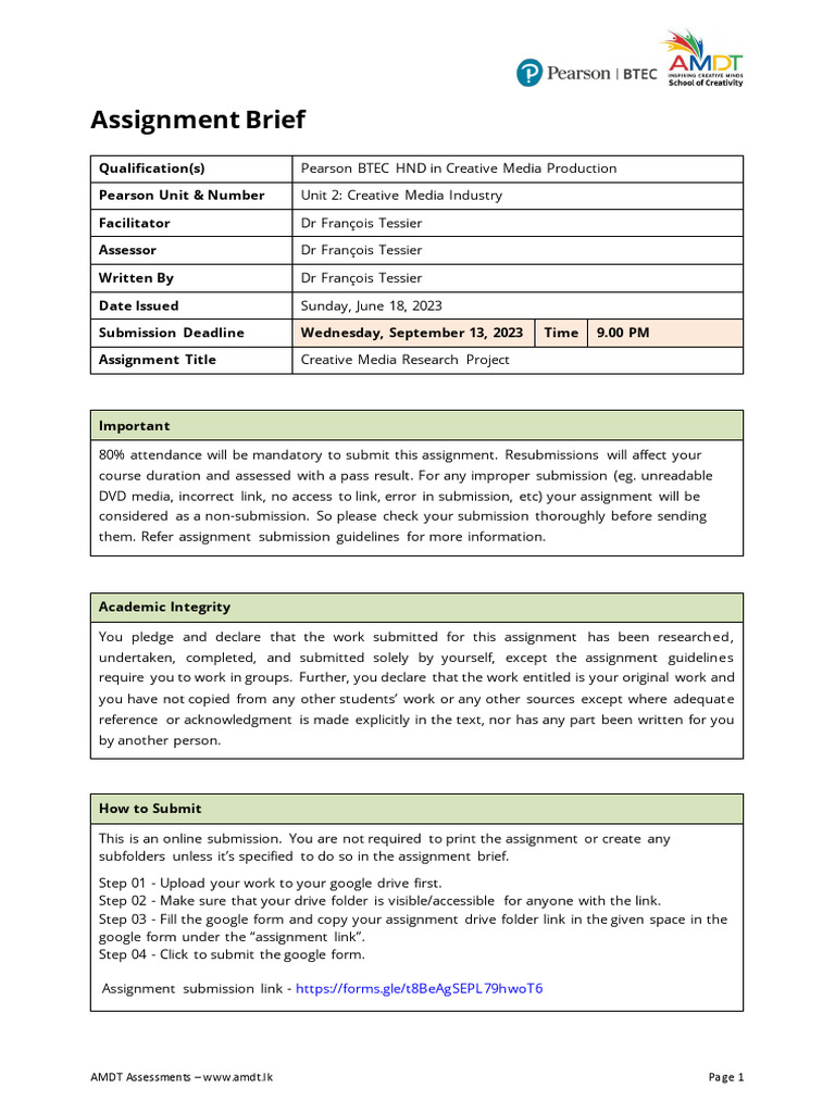 Creative Media Industry Assignment | PDF | Economies | Marketing Research