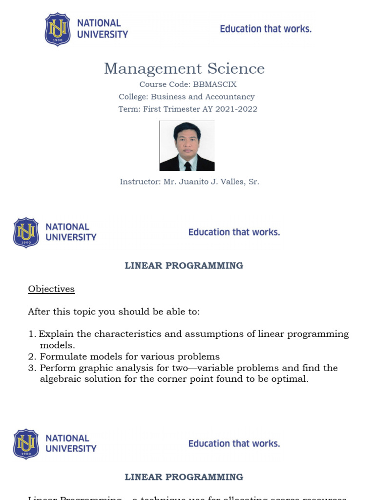 Linear Programming And Graph Pdf Mathematical Optimization Linear 2334