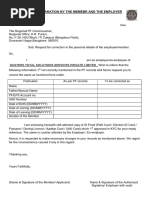 Epf Name Correction Form | PDF | Birth Certificate | Government Information