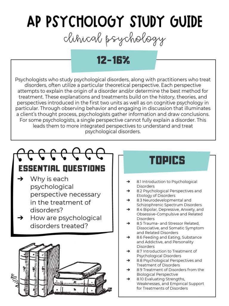Unit 8 Study Guide | PDF | Psychotherapy | Mental Disorder