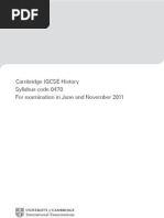 Cambridge IGCSE History 0470 Syllabus 2024-2026 | PDF