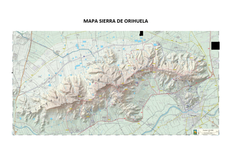 Mapa Sierra de Orihuela | PDF