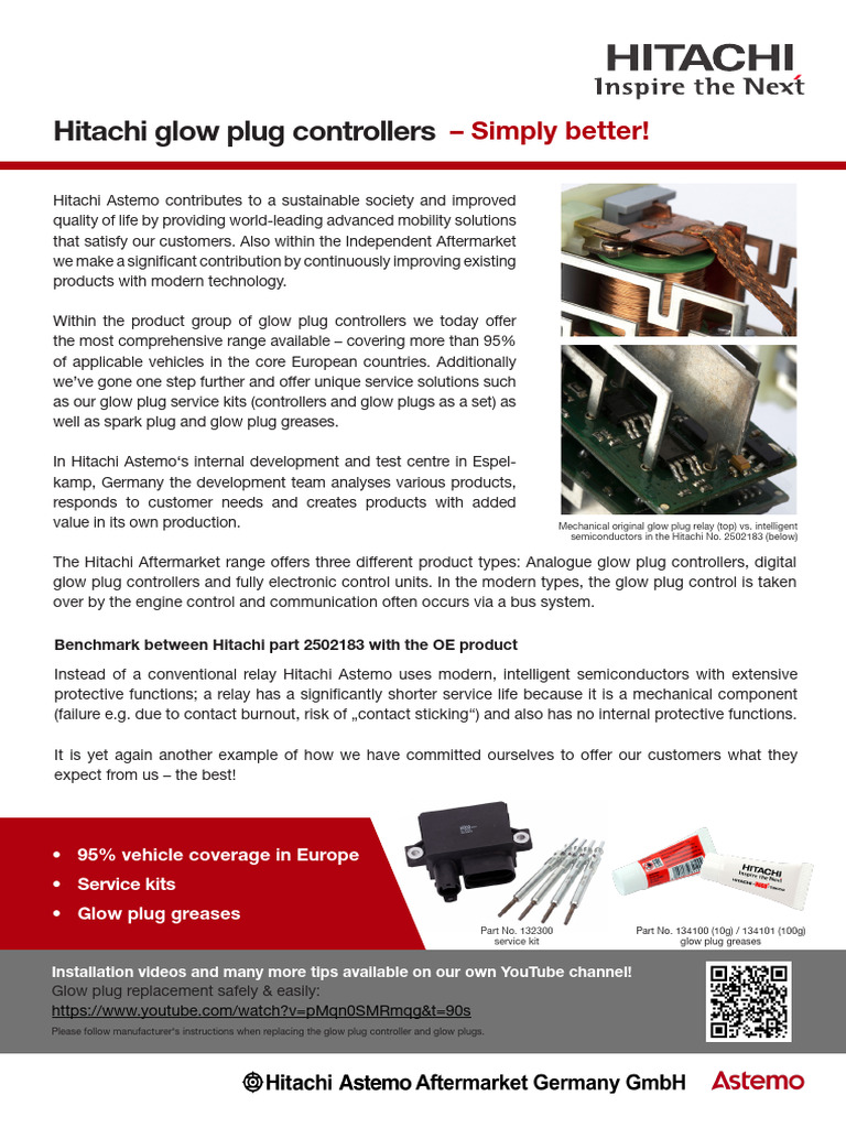 Hitachi Astemo Article Glow Plug | PDF | Relay | Computing
