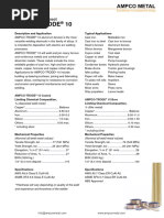 Ampco 18: Technical Data Sheet | PDF | Strength Of Materials | Alloy