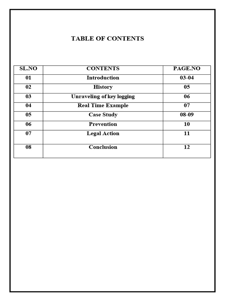 Key Logging Pdf Security Computer Security
