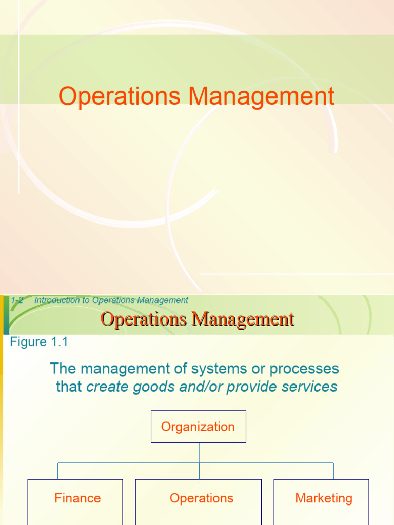 OM-PG-Ch 1 | PDF | Operations Management | Economies