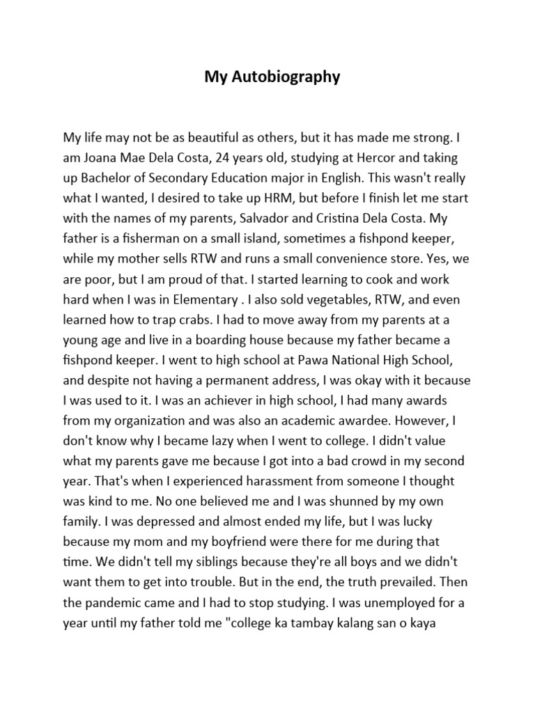 Joana Autobiography | PDF